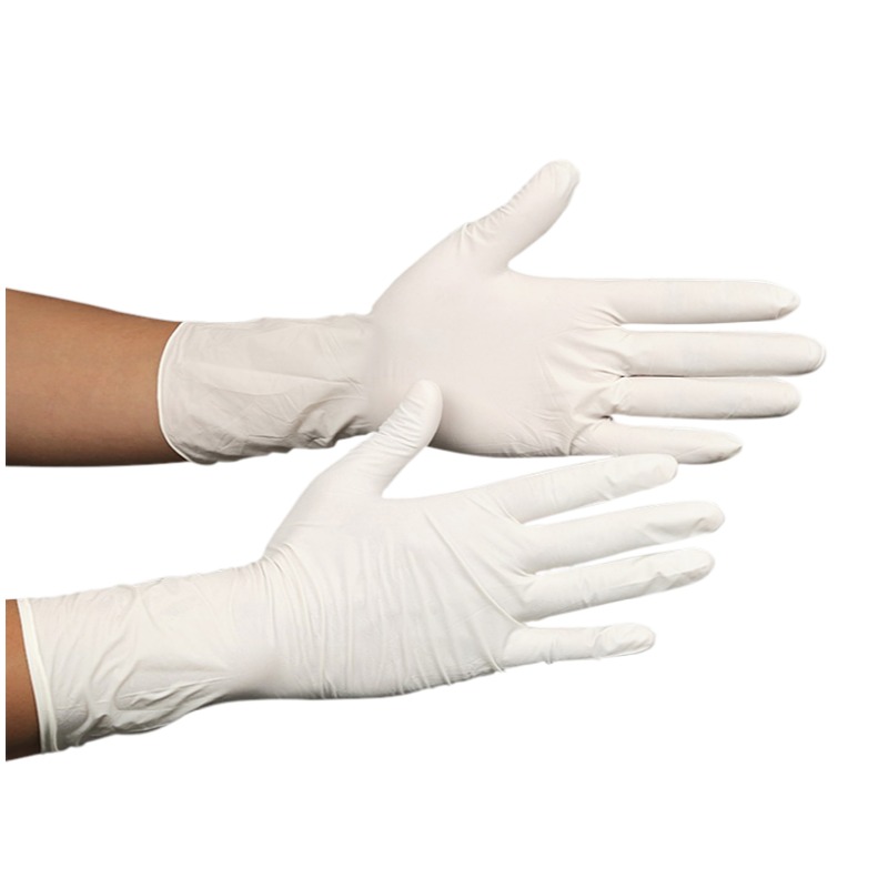 12" White Nitrile Cleanroom Gloves – Class 100/10 Bulk Wholesale